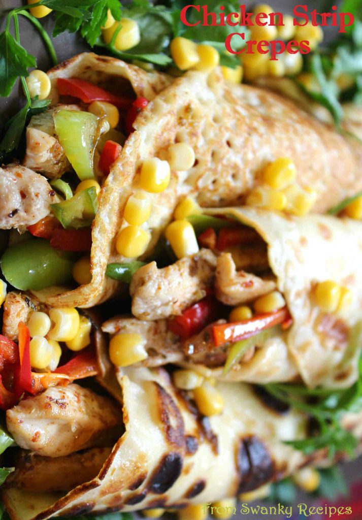 Chicken Strip Crepes | Swanky Recipes
