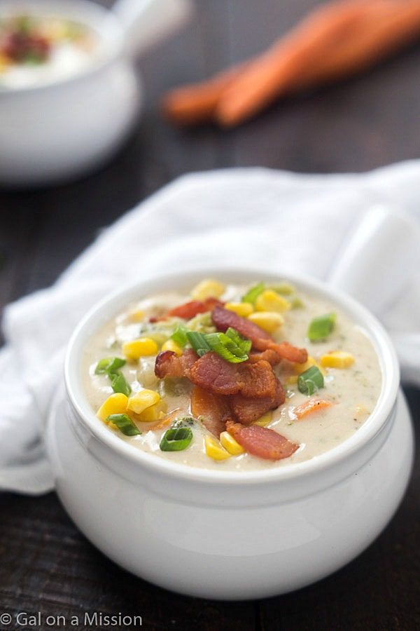 Lightened Up Broccoli and Bacon Chowder | Swanky Recipes - Simple tasty ...