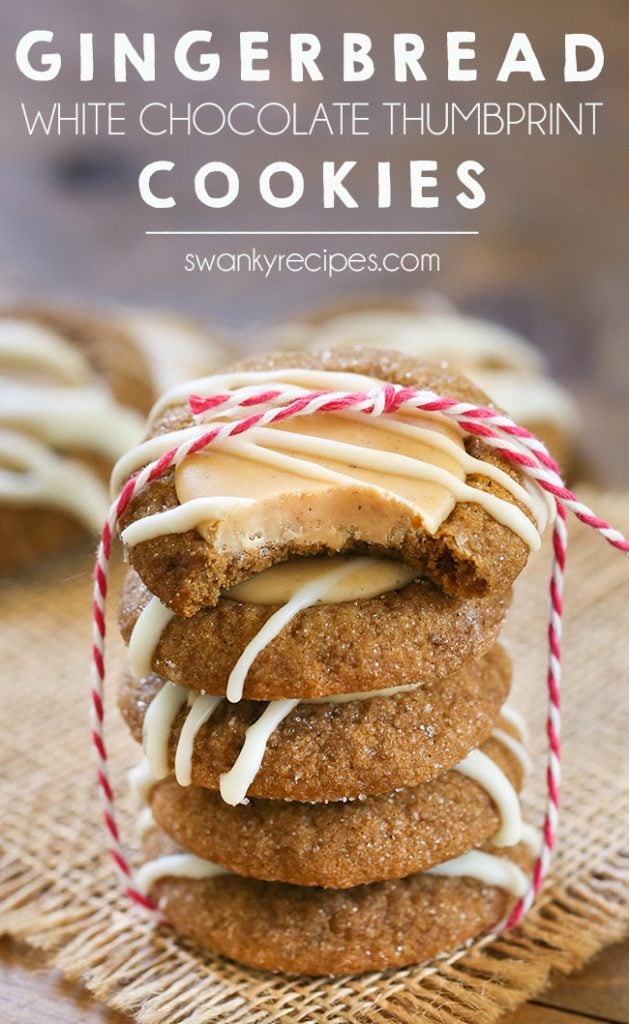 Gingerbread Thumbprint Cookies | Swanky Recipes