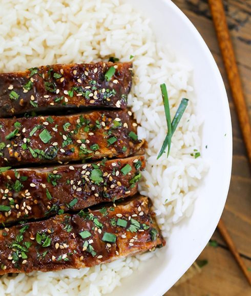 Sticky Garlic Sesame Baby Back Ribs | Swanky Recipes