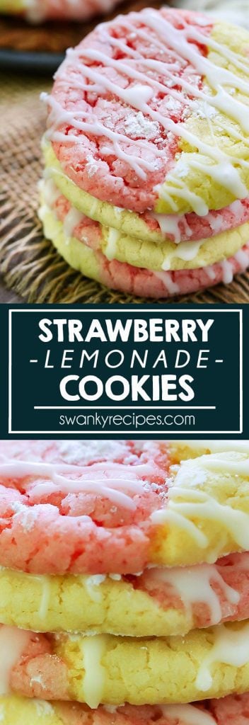 Strawberry Lemonade Cookies | Swanky Recipes