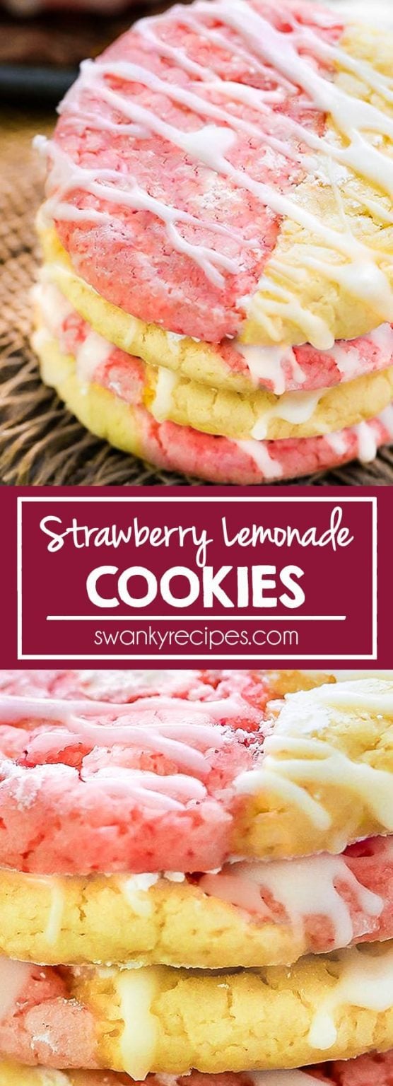 Strawberry Lemonade Cookies | Swanky Recipes
