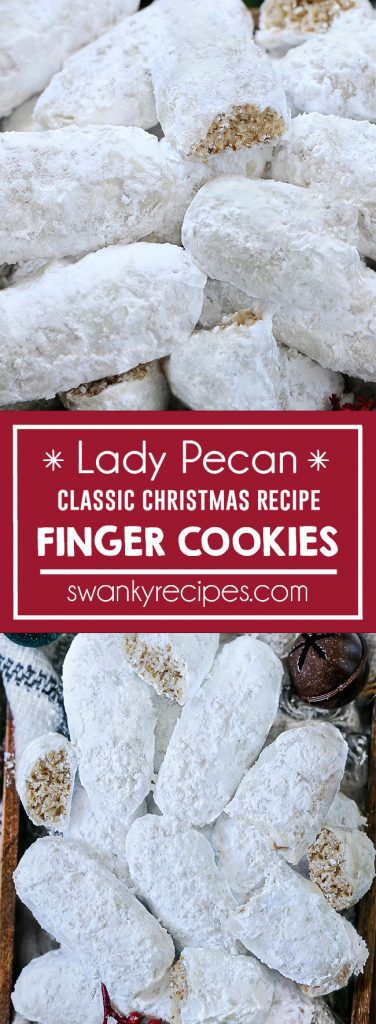 Pecan Finger Cookies | Swanky Recipes